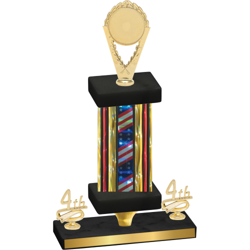 Premium Single Flag USA Fourth Place Insert Trophy – Artemis Awards and ...