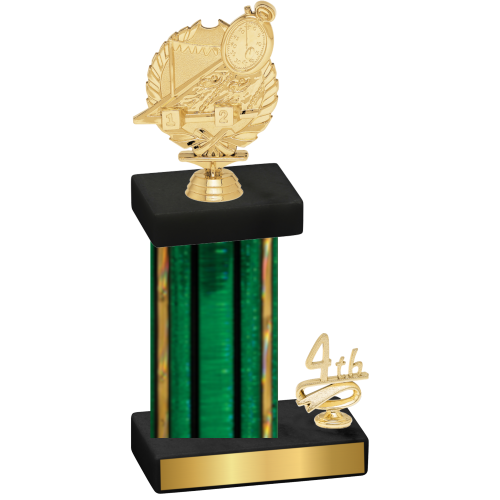 Accented Single Green Glacier Fourth Place Swimming Trophy – Artemis ...