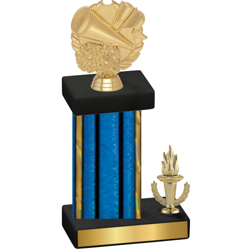 Accented Single Blue Glacier Victory Cheerleading Trophy – Artemis ...
