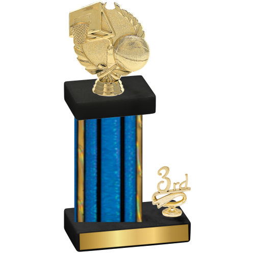 Accented Single Blue Glacier Third Place Basketball Trophy – Artemis ...